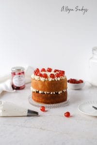 Easy Cherry Bakewell Cake Recipe - A Dozen Sundays