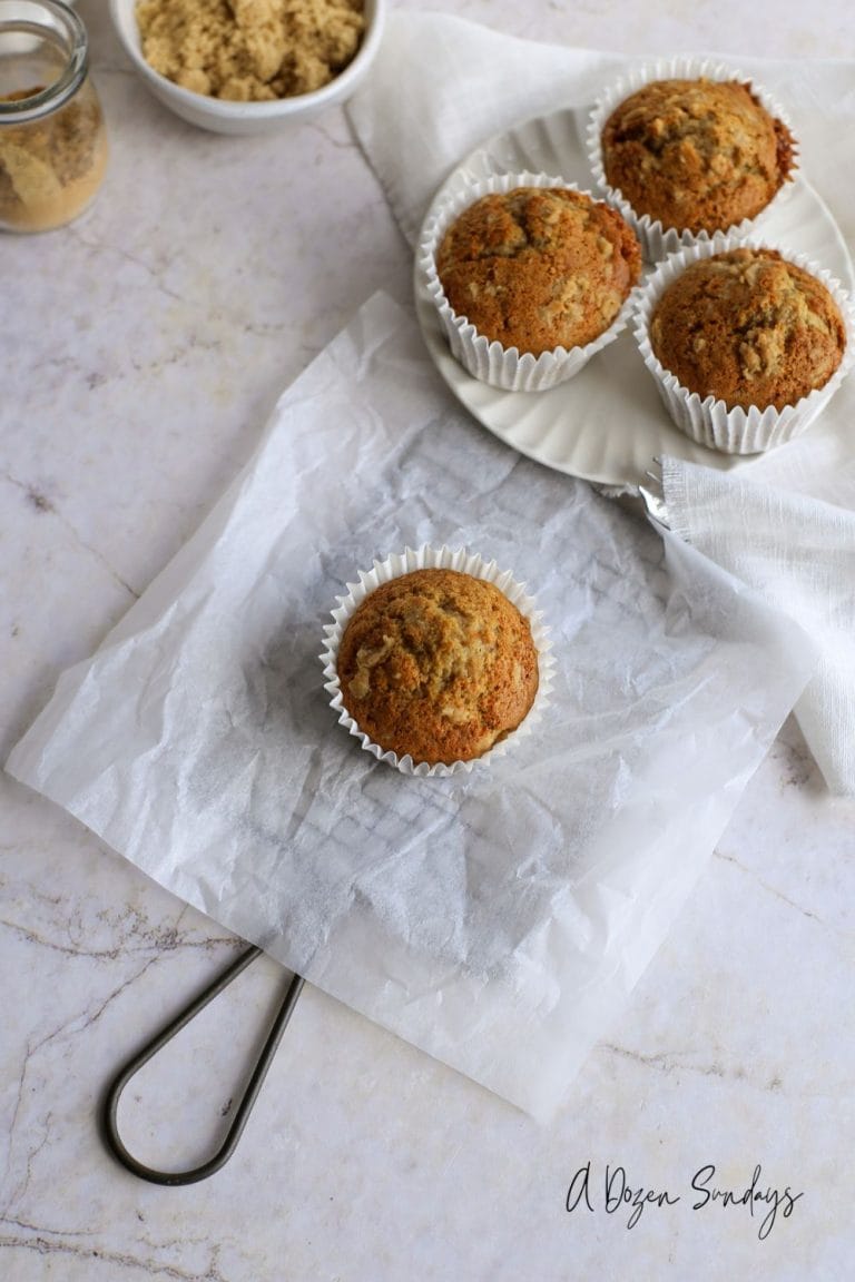 Easy Gingerbread Muffins Recipe - A Dozen Sundays